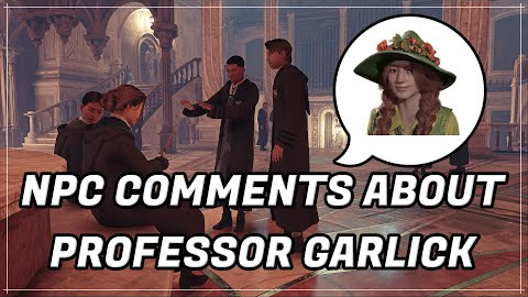 Hogwarts Legacy - NPC Comments About Professor Garlick