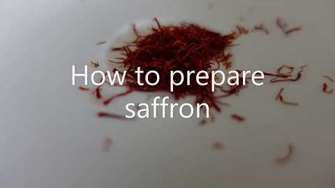 How to prepare Saffron - Prepare Saffron for Cooking - How