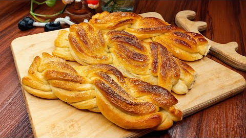 Twisted bread recipe/the easiest twisted bread/delicious