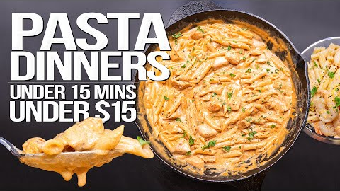 TWO INSANELY DELICIOUS PASTA DINNERS (IN UNDER 15 MINUTES