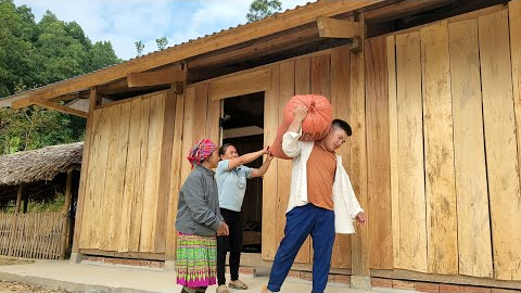 Go to the market to sell squash, Mr. Dai and his mother