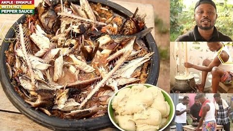 Lets prepare Akple / Ew)kple with Hot Pepper Sauce