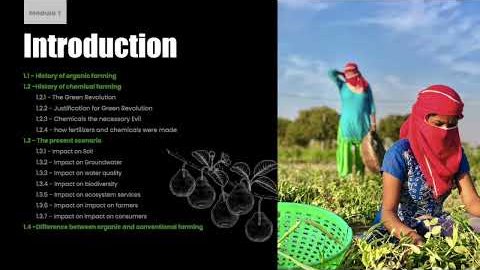 Organic farming course curriculum / syllabus